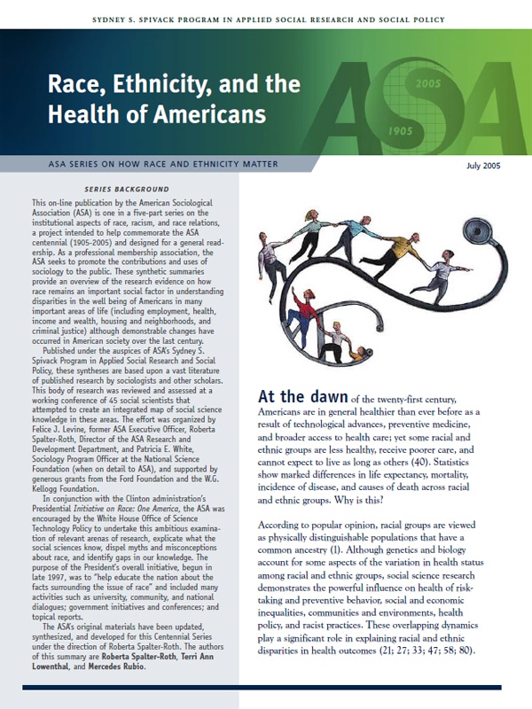 Race And Ethnicity And Health